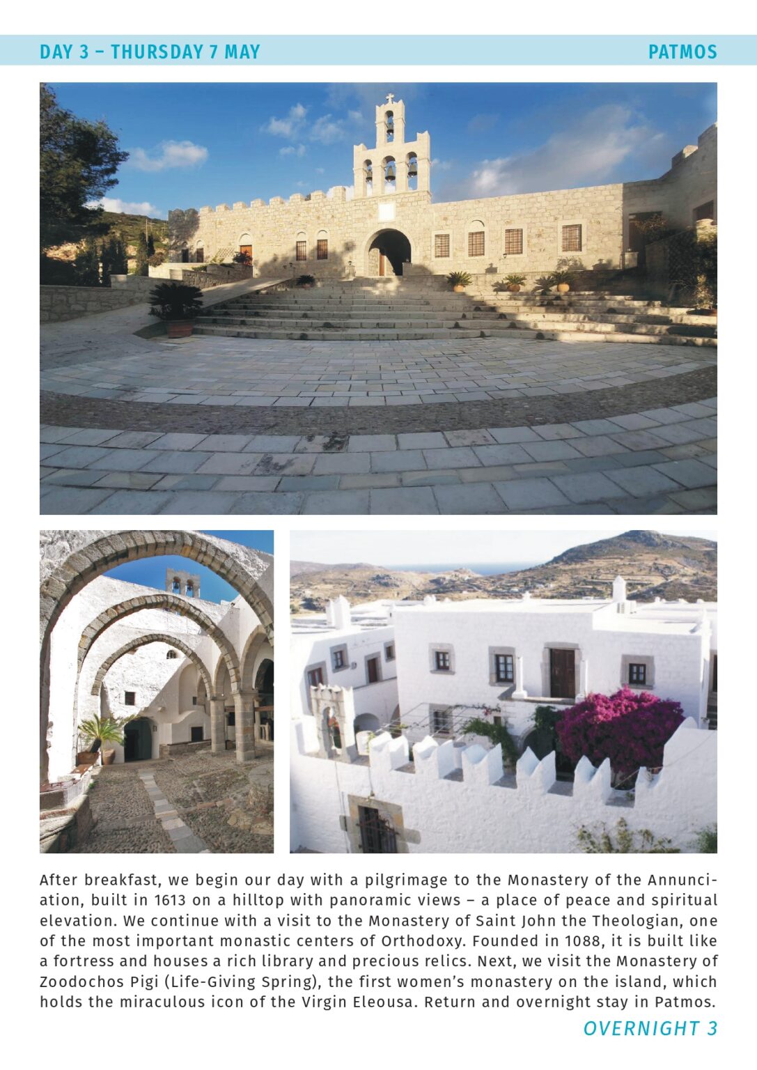 Community Pilgrimage to Rhodes - Patmos - Symi - St.Demetrios Greek ...